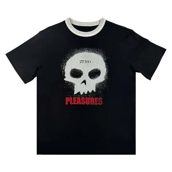PLEASURES Single Skull Heavyweight T-shirt - Black