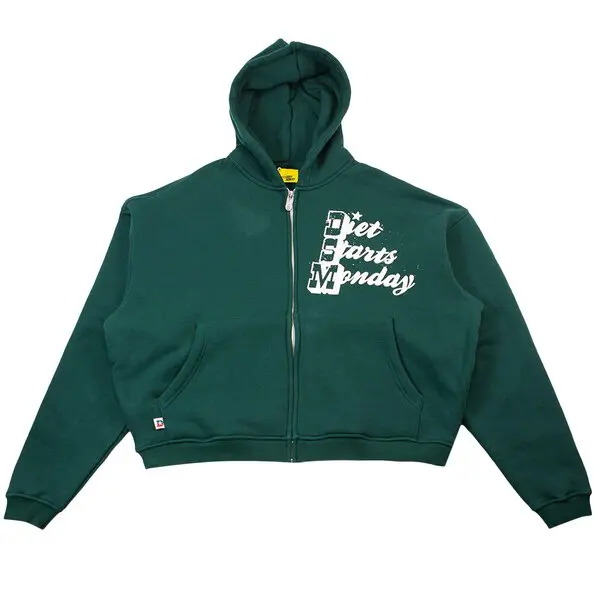 DIET STARTS MONDAY Star Full Zip Sweatshirt 'pine