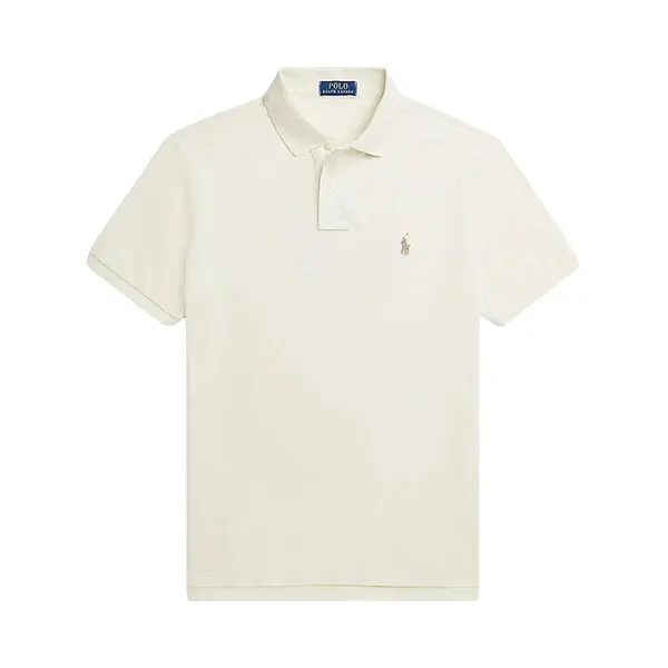 Polo Ralph Lauren Mesh Polo Shirt - Cream