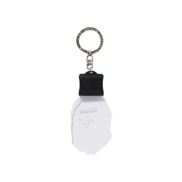 A BATHING APE Ape Head Led Keychain 'clear