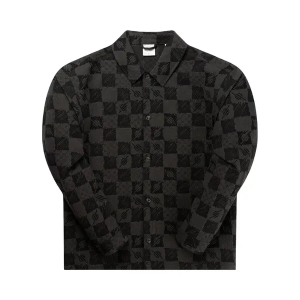 DAILY PAPER Membuti Chess Shirt 'phantom - Black