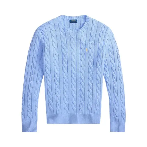 Polo Ralph Lauren Cable Knit Crewneck Sweater - Blue