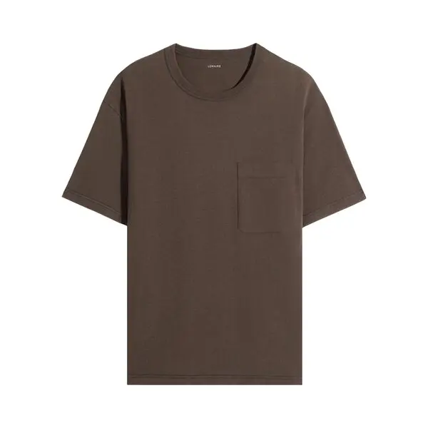 LEMAIRE Boxy Short-sleeve T-shirt 'ristretto - Brown