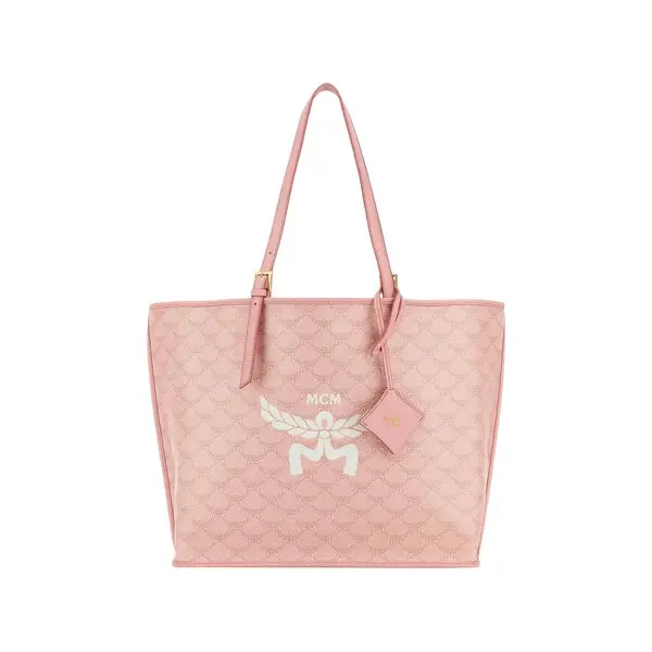 Mcm Himmel Shopper Medium Bag /pink