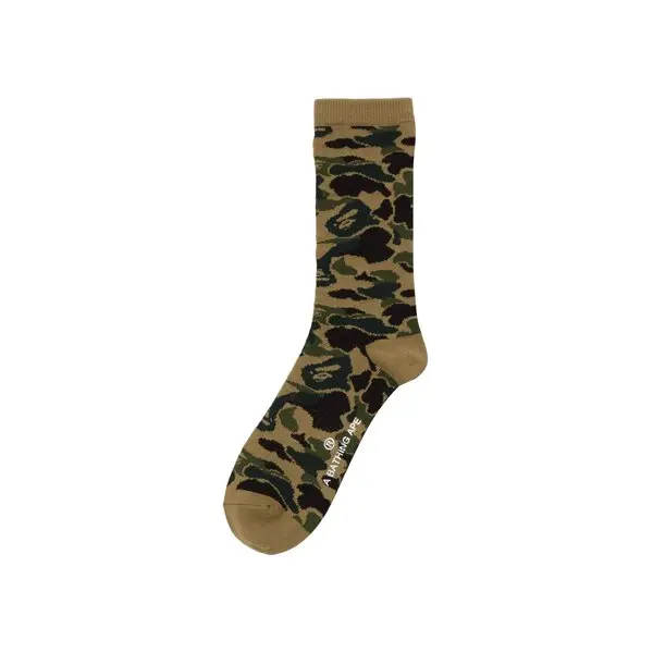 A BATHING APE Abc Camo Jacquard Socks