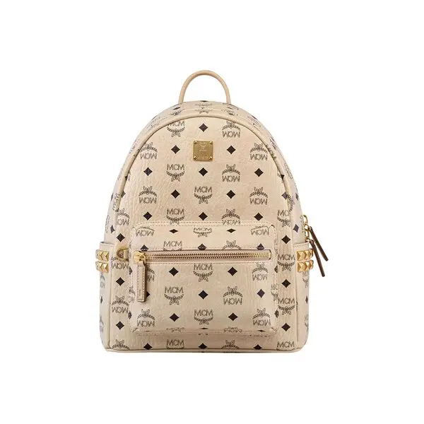 Mcm Stark Vi Small Backpack 'beige - Cream