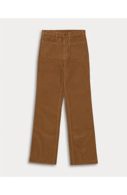 FORTELA Corduroy Bootcut Trousers - Café