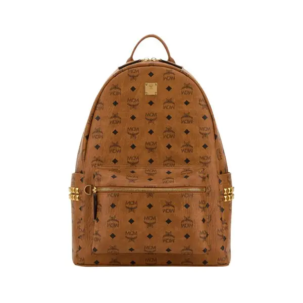 Mcm Stark Vi Medium Backpack 'cognac - Tan