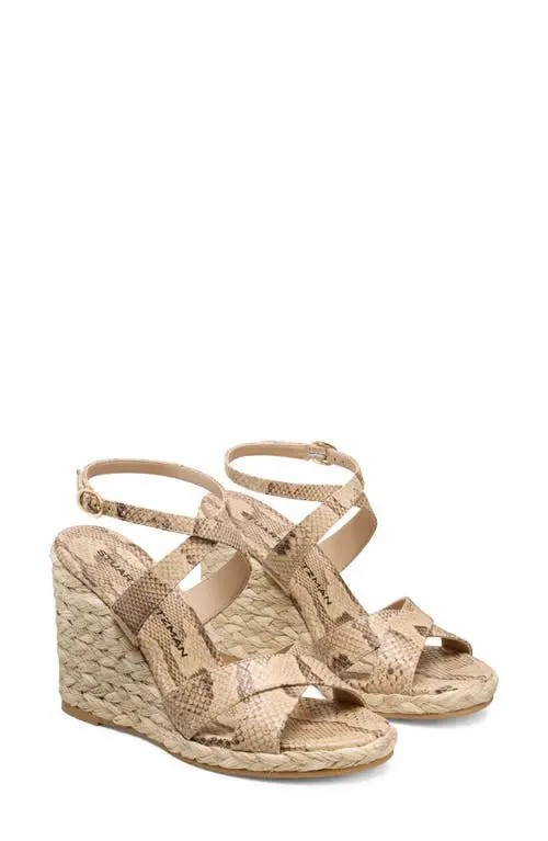 STUART WEITZMAN Alyssa Ankle Strap Wedge Sandal