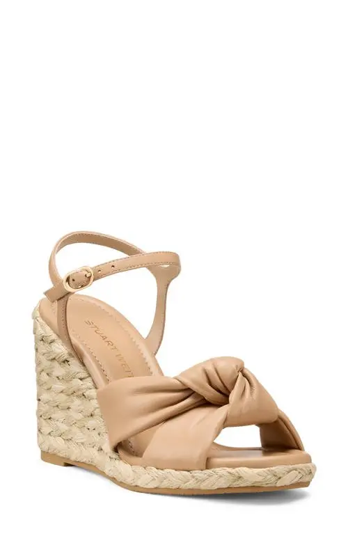 STUART WEITZMAN Soplaya Espadrille Wedge Sandal - Adobe Brown