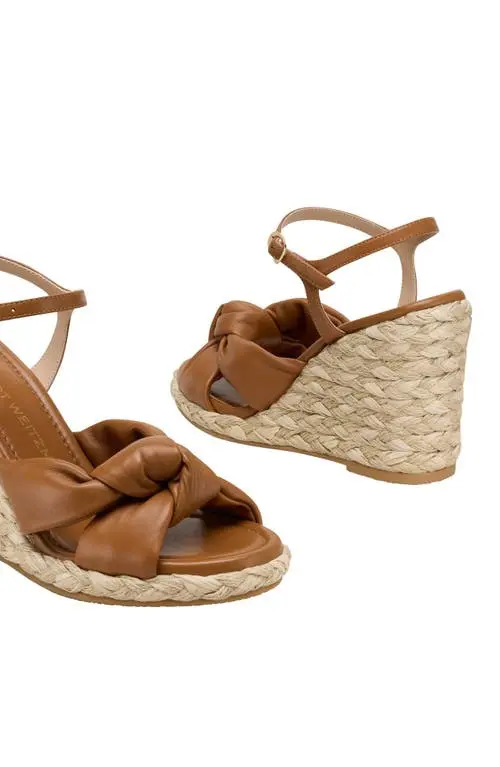 STUART WEITZMAN Soplaya Espadrille Wedge Sandal - Boho Tan
