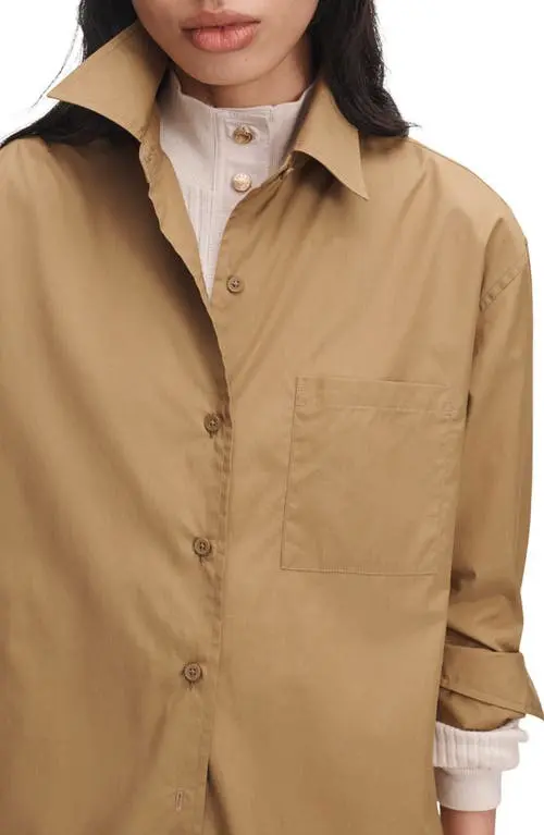 Rag & Bone Cotton Poplin Button-up Shirt - Gold