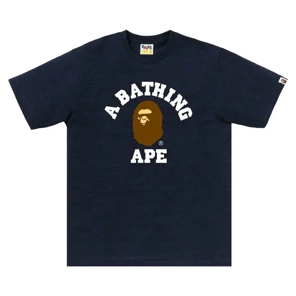 A BATHING APE College Tee - Blue