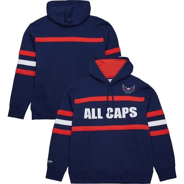 Mitchell & Ness Washington Capitals Head Coach Slogan Pullover Hoodie