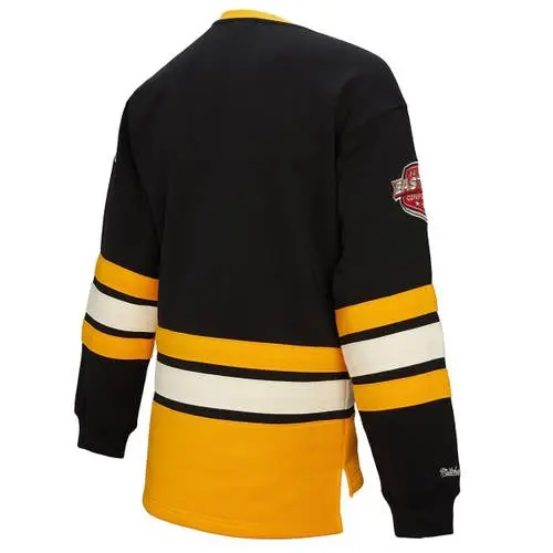 Mitchell & Ness Boston Bruins Heritage Lace-up Pullover Sweatshirt