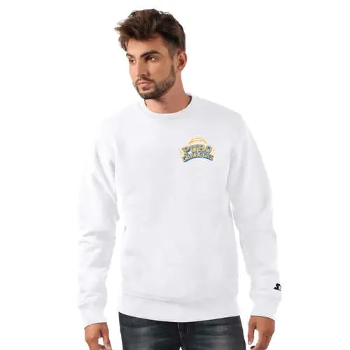 STARTER Los Angeles Chargers Classic Puro Crew Neck Sweatshirt By - White