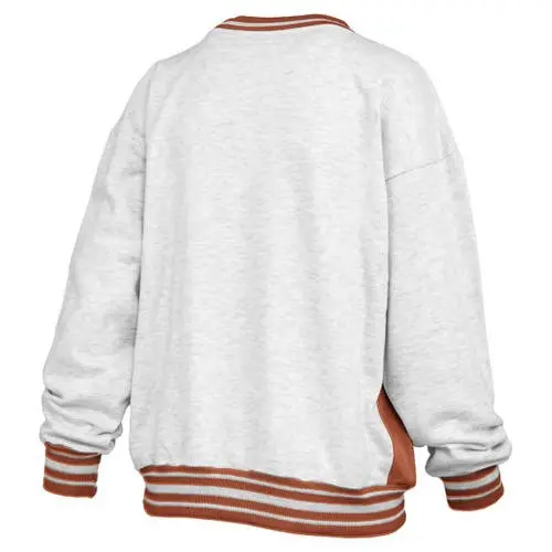 PRESSBOX Texas Longhorns Endzone Crewneck Sweatshirt
