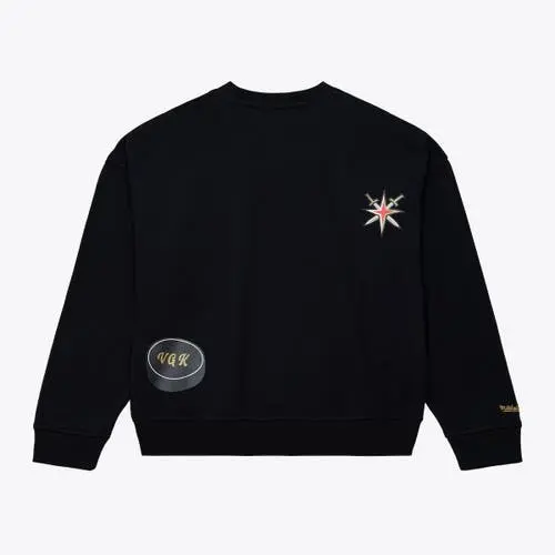 Mitchell & Ness Vegas Golden Knights Crewneck Sweatshirt
