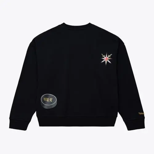 Mitchell & Ness Vegas Golden Knights Crewneck Sweatshirt
