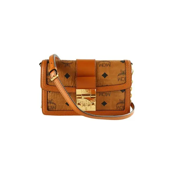 Mcm Tracy Vi Mini Crossbody 'cognac