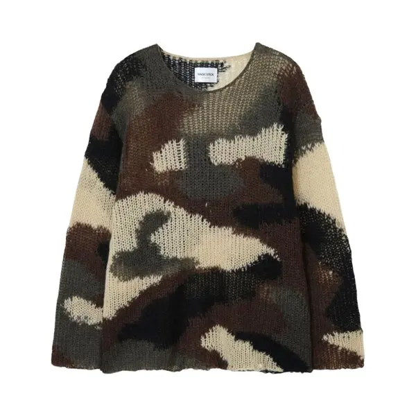 MAGIC STICK Mohair Crewneck Knit