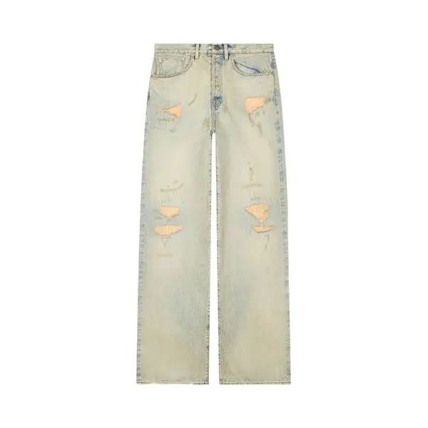 Kenzo Turn Up Wide Fit Jeans - White