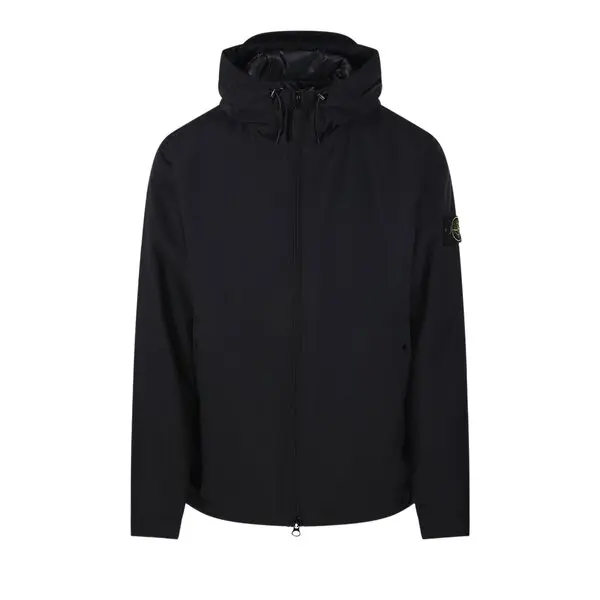 Stone Island Short Parka - Black