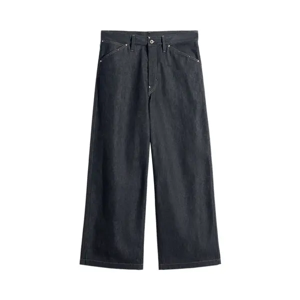 LEMAIRE Wide Studs Pants 'slate - Grey