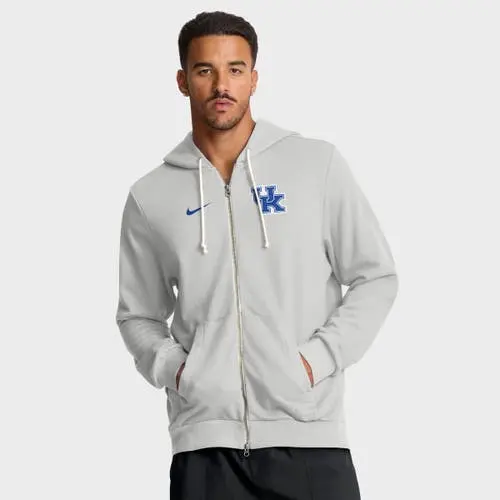 Nike Kentucky Wildcats 2025 Sideline Standard Issue Dri-fit Full-zip Hoodie - Gray