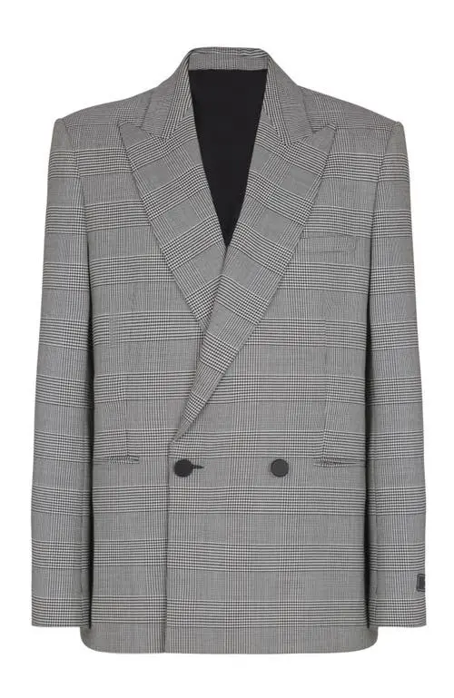 Balmain Prince Of Wales 2-button Blazer