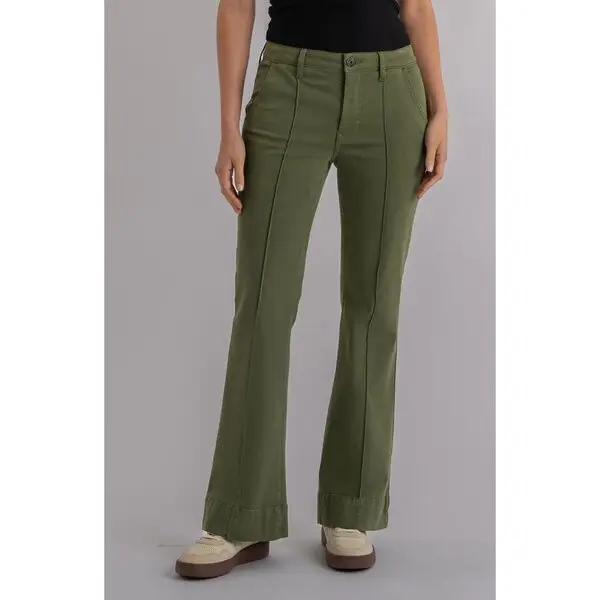Kut From The Kloth Stella High Waist Flare Pants - Dill