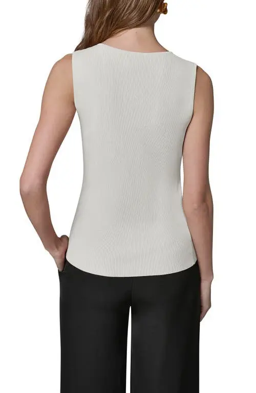 Donna Karan New York Rib Tank - Cream