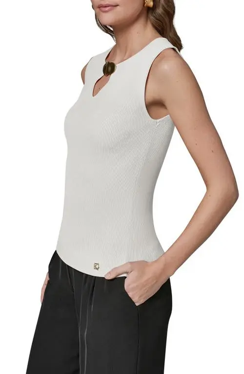 Donna Karan New York Rib Tank - Cream