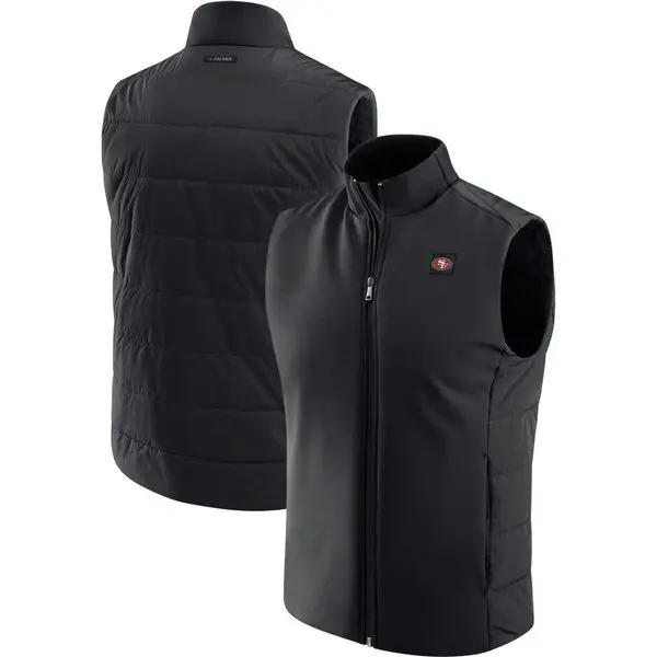 J. PALMER San Francisco 49ers Front Office Full-zip Vest - Black