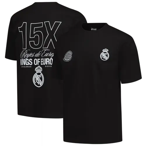PEACE COLLECTIVE Real Madrid European Champions Heavyweight T-shirt - Black