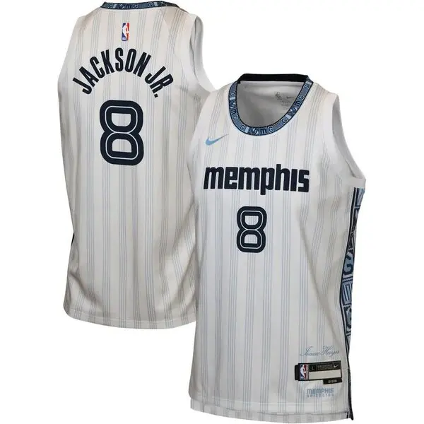 Nike Youth Jaren Jackson Jr. Memphis Grizzlies 2025/26 City Edition Swingman Jersey - White