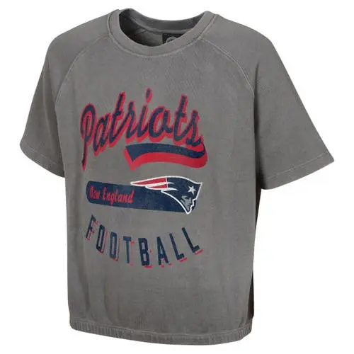 OUTERSTUFF New England Patriots Mineral Wash Short Sleeve Top