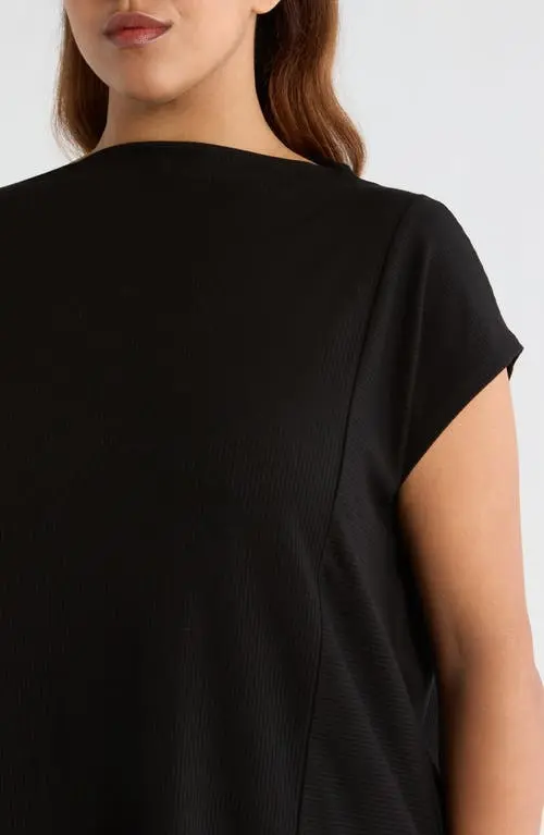 Eileen Fisher Funnel Neck Maxi Dress