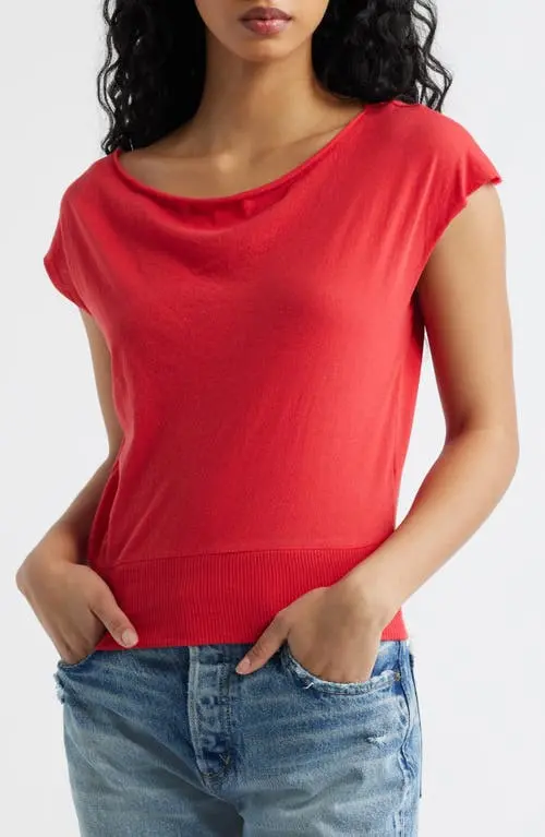 BDG URBAN OUTFITTERS Off-the-shoulder Top - Red