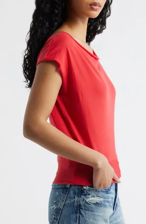 BDG URBAN OUTFITTERS Off-the-shoulder Top - Red