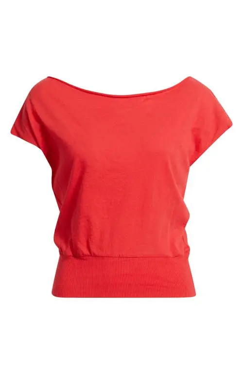BDG URBAN OUTFITTERS Off-the-shoulder Top - Red