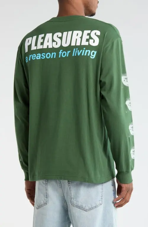 PLEASURES Decay Graphic Print Long Sleeve T-shirt