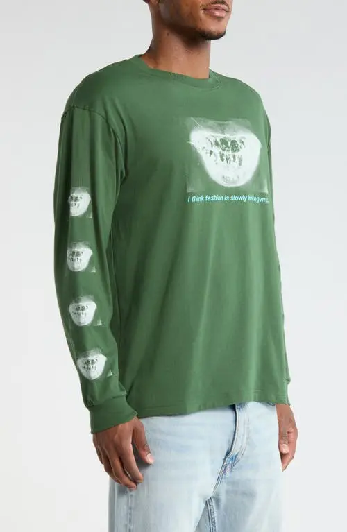 PLEASURES Decay Graphic Print Long Sleeve T-shirt