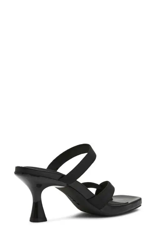 Anne Klein Jevelli Toe Loop Sandal - Black Stretch