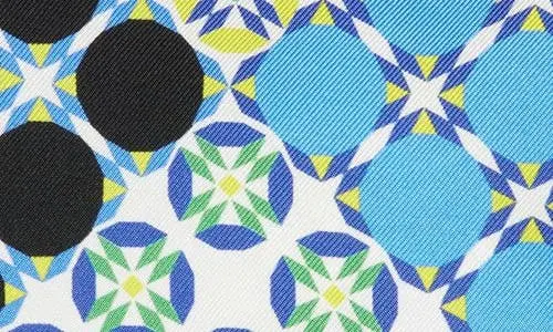 CLIFTON WILSON Color Print Silk Pocket Square
