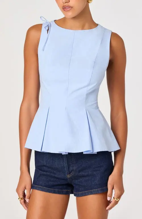 Astr The Label Kalish Sleeveless Peplum Top