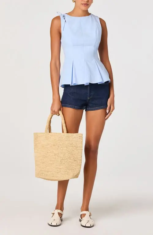 Astr The Label Kalish Sleeveless Peplum Top