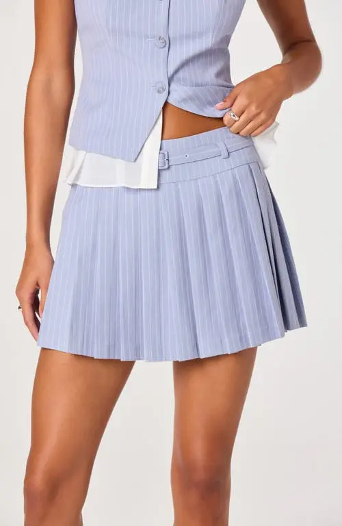 Astr The Label Hina Pleat Stripe Skort