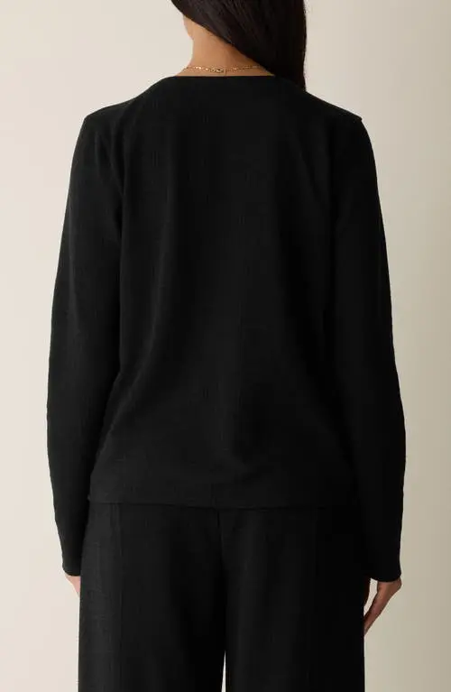 Eileen Fisher V-neck Button-front Cardigan