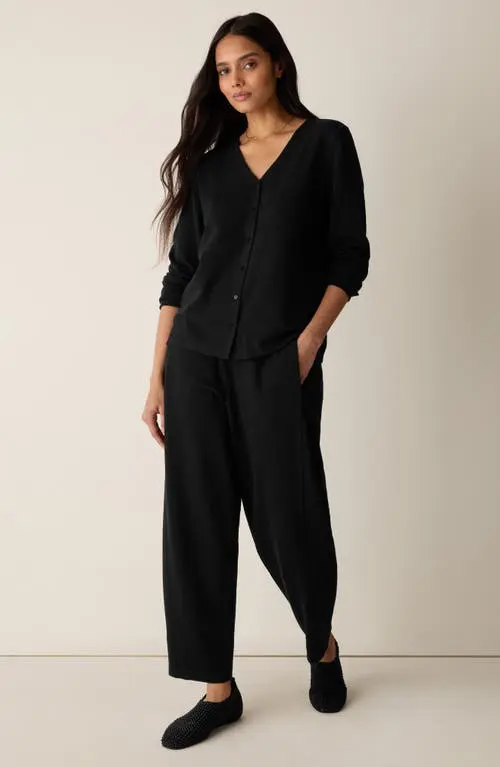 Eileen Fisher V-neck Button-front Cardigan
